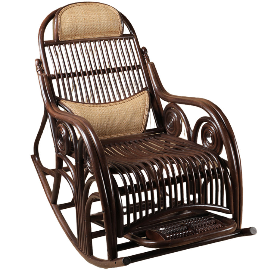Comfort Zone Furniture.e Rattan Woven Casual Lazy Home Rocking Chair ...