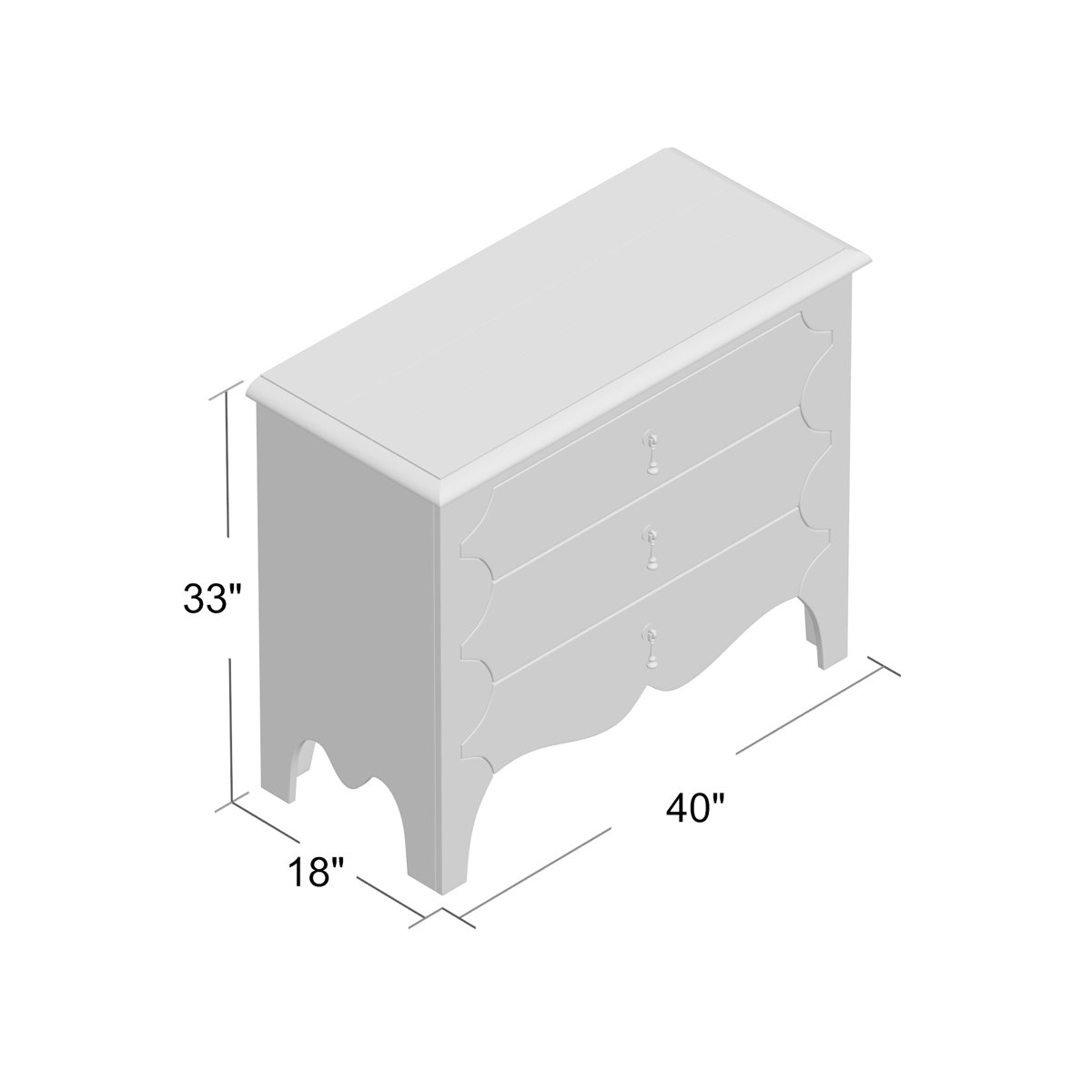 Birch Lane™ Chamberlain 3 - Drawer Accent Chest & Reviews | Birch Lane