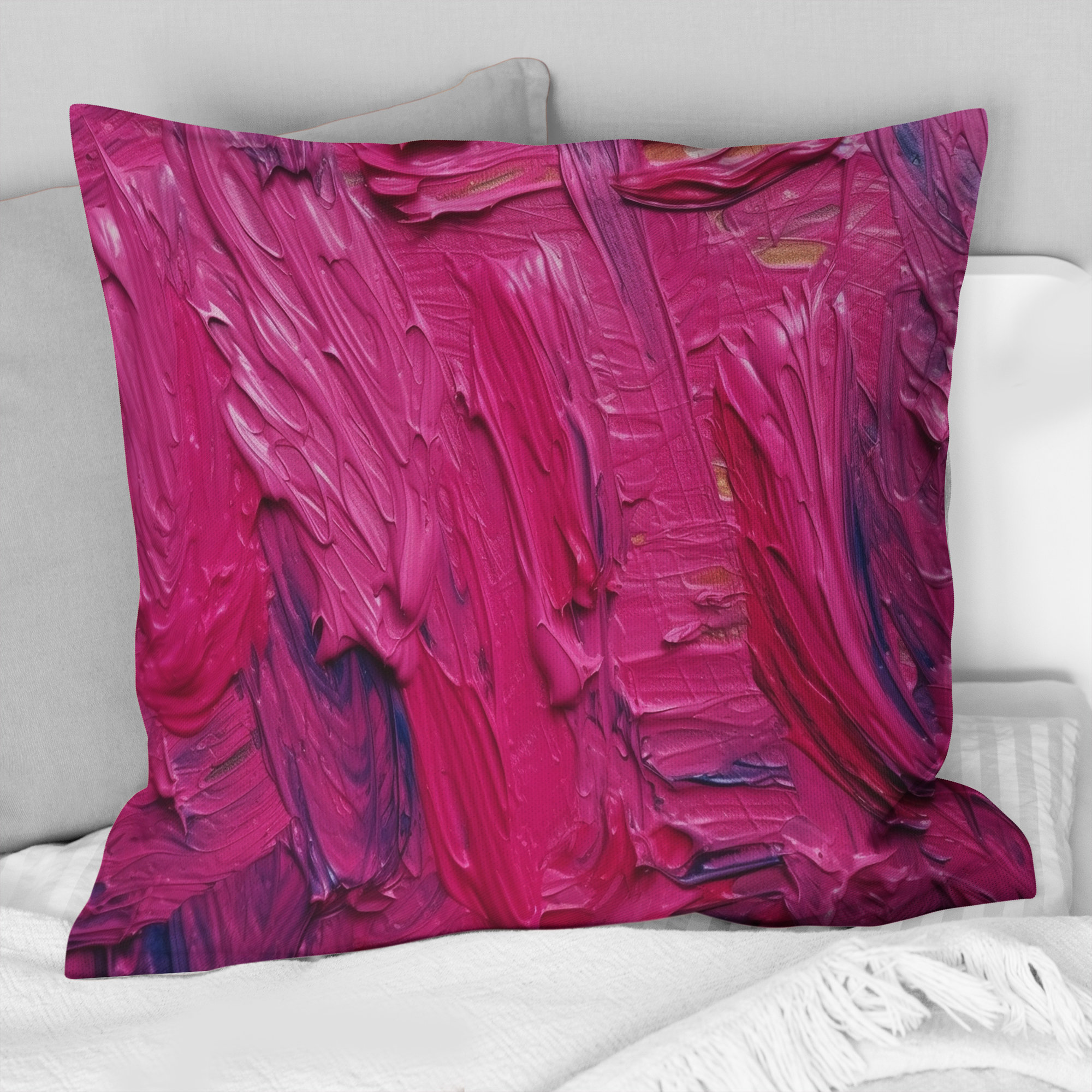 Design Art Viva Magenta Bliss Wildness II - Abstract Painting Printed ...