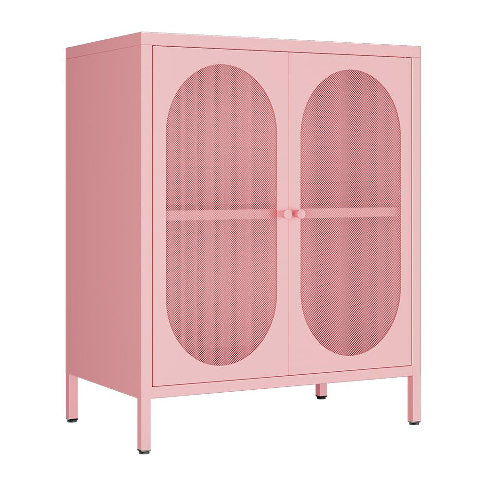 Latitude Run® 2 Door Mesh Accent Storage Cabinet For Bedroom, Bedside ...