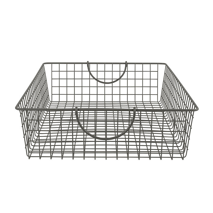 Williston Forge Stowaway Large Metal/Wire Basket & Reviews | Wayfair