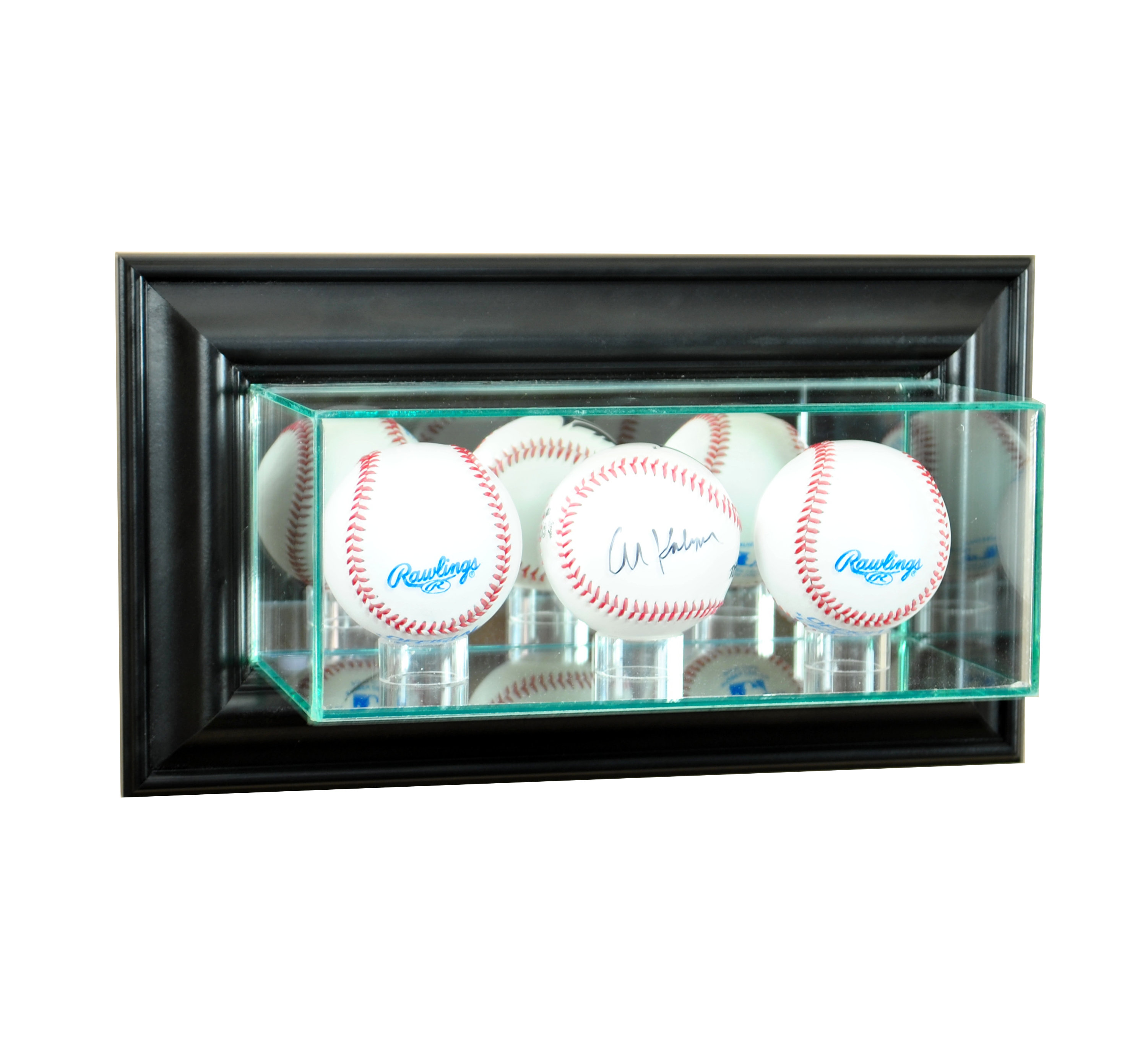 Perfect Cases and Frames Wall Mounted Triple Baseball Display Case ...