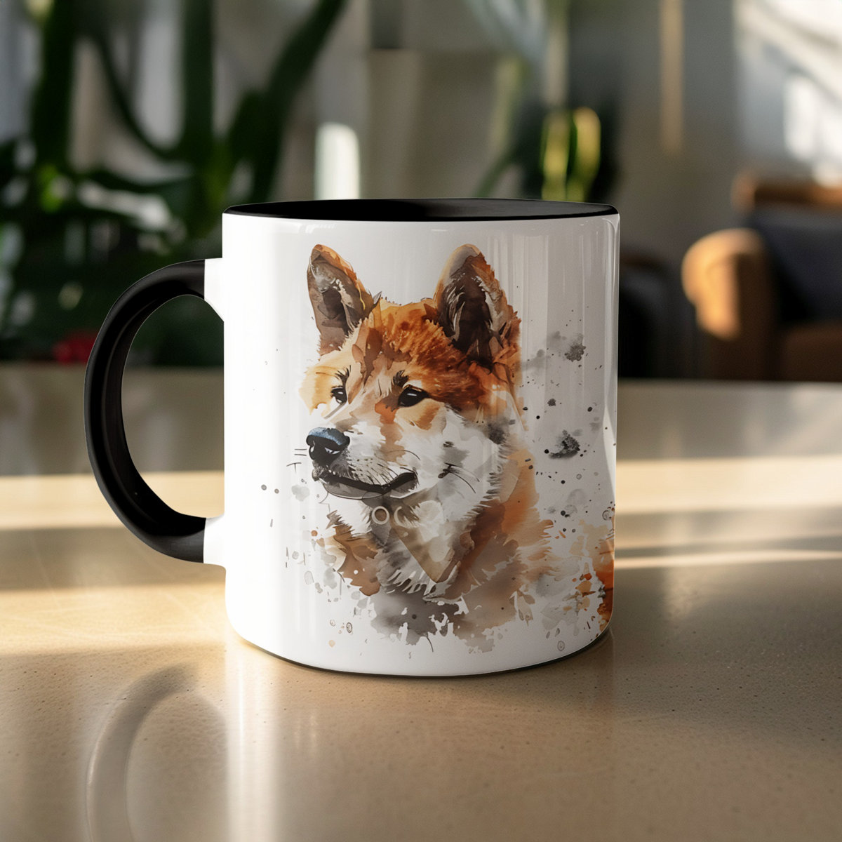 East Urban Home French Bulldog Watercolor Design 11oz Coffee Mug ...