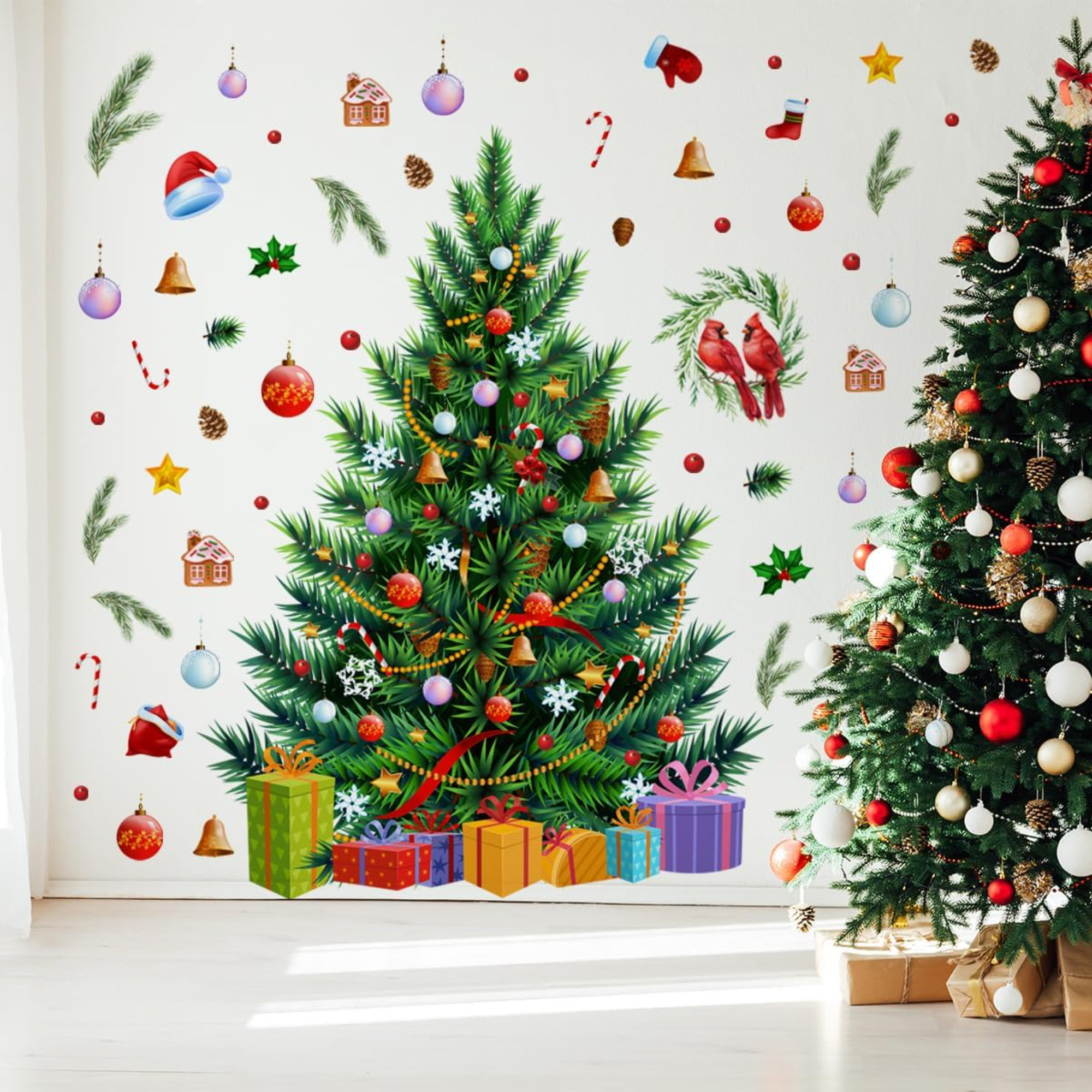 The Holiday Aisle® Christmas Tree Wall Decal | Wayfair