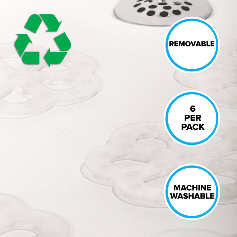 SlipXSolutions Recyclable Bath and Shower Appliques Plastic/Vinyl Non ...