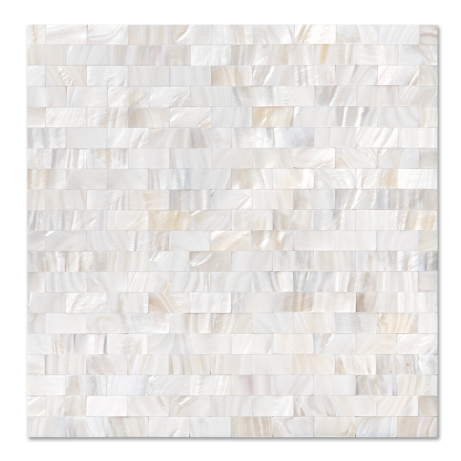 Art3d 11.8" x11.8" Seashell Mosaic Tile in White Opal,Pack of 10 & Reviews | Wayfair