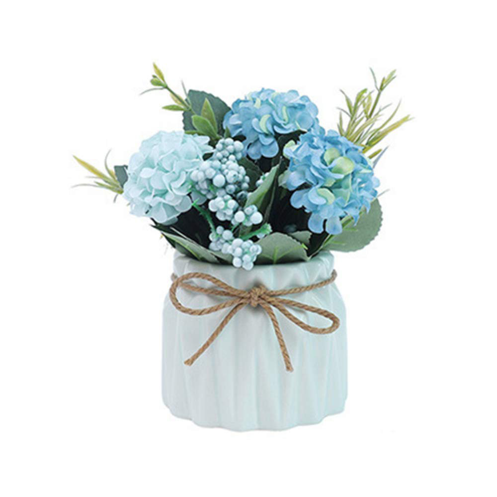 Dakota Fields Fake Hydrangeas With Pot, Mini Hydrangea Artificial ...