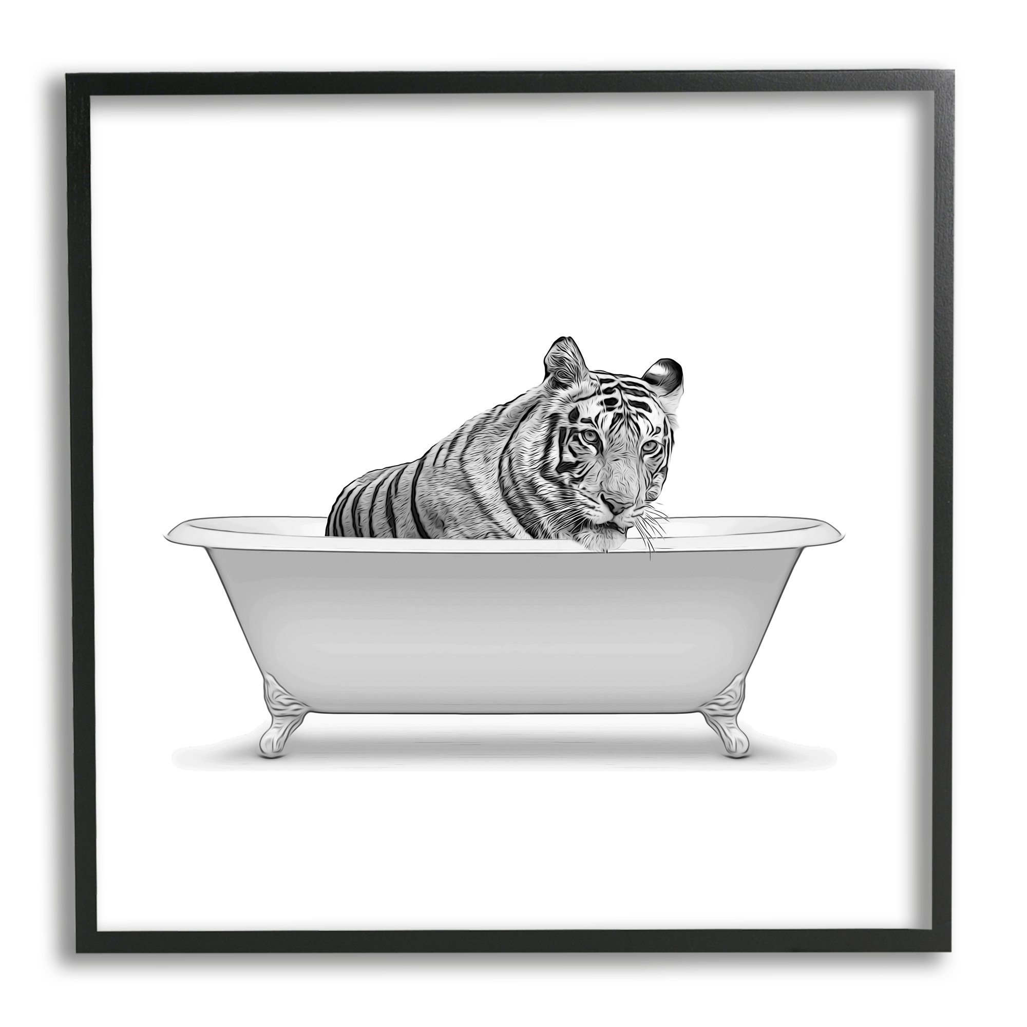 how to draw a tiger feet