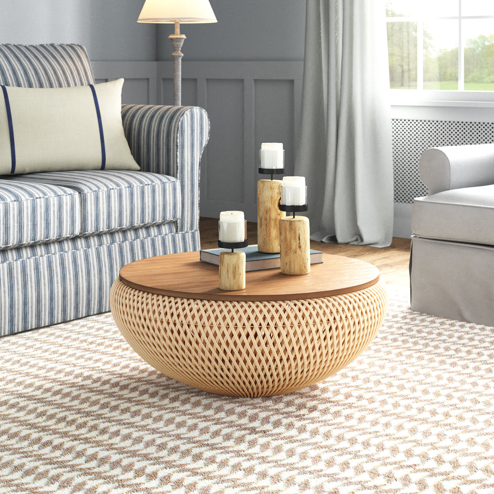 Beachcrest Home Rebeckat D-Bodhi Wave Coffee Table & Reviews - Wayfair ...