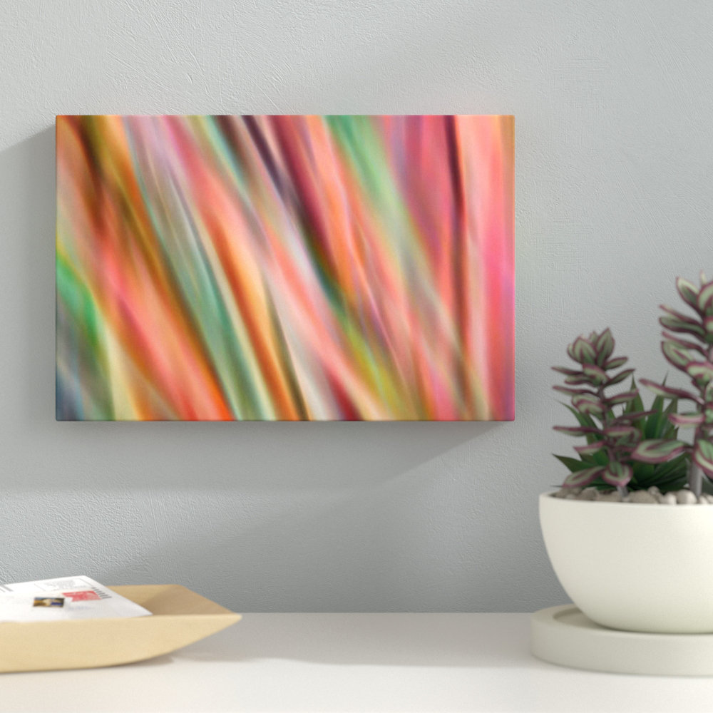 Wrought Studio™ 'Grass Barcode' Graphic Art Print on Canvas | Wayfair