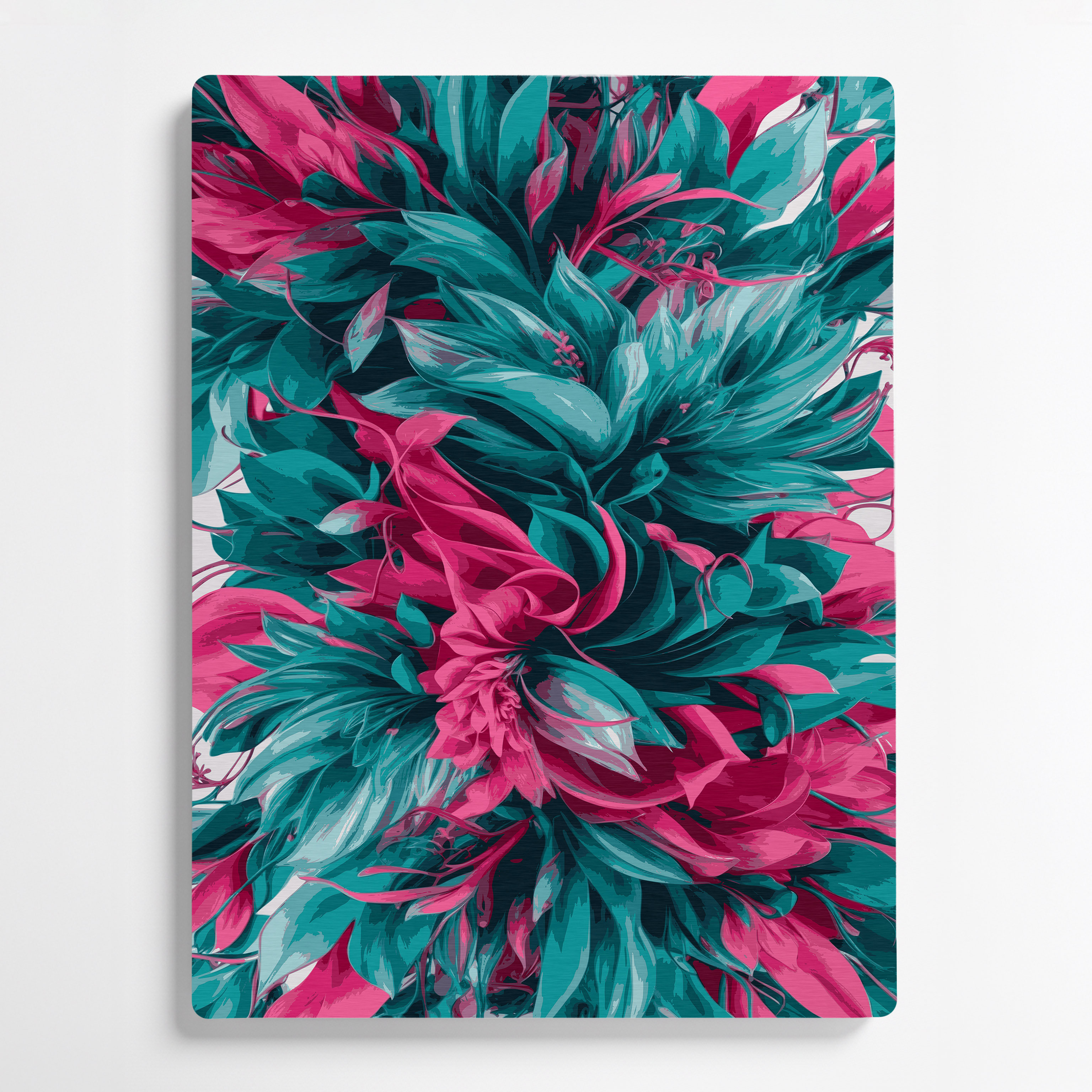 Hokku Designs Abstract Florals 92 Green Metal Wall Art - Wayfair Canada