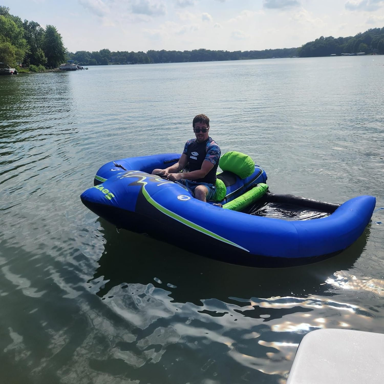 Connsann Inflatable Flying Manta Ray Tube 10x9ft Towable Pvc Tarpaulin ...