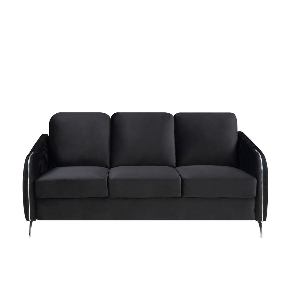 Wade Logan® Cherian Modern Sofa Hathaway Velvet Fabric Sofa Loveseat ...