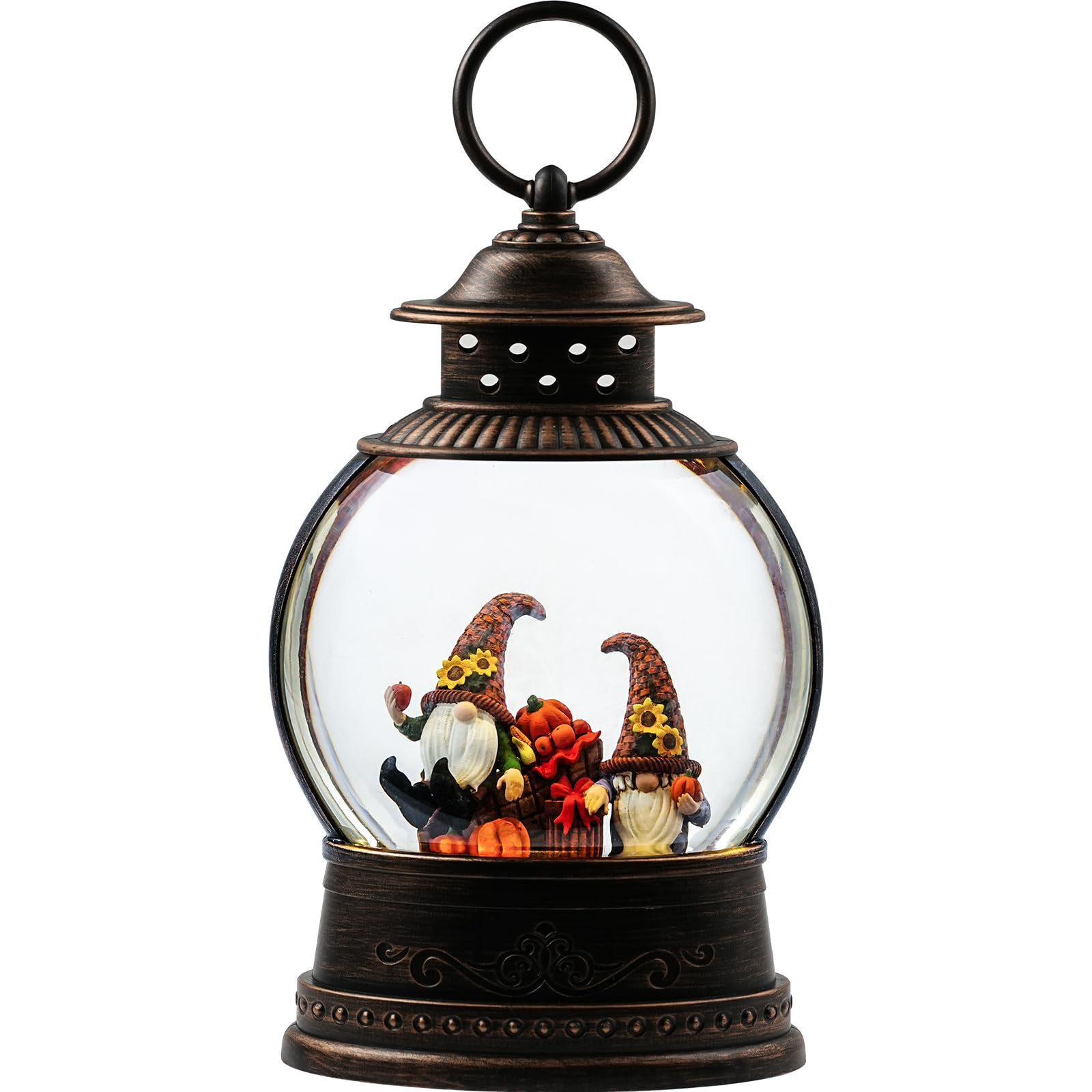 The Holiday Aisle® Fall Decor Gnome Snow Globe | Wayfair