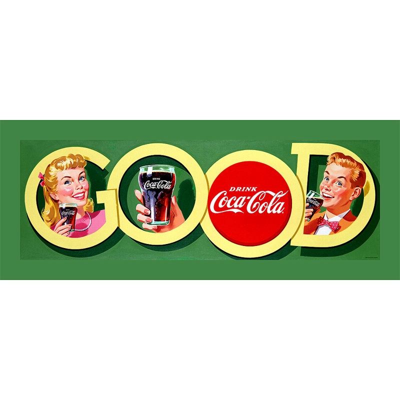 Trademark Fine Art Coca Cola Good Coke Stretched Canvas Print | Wayfair