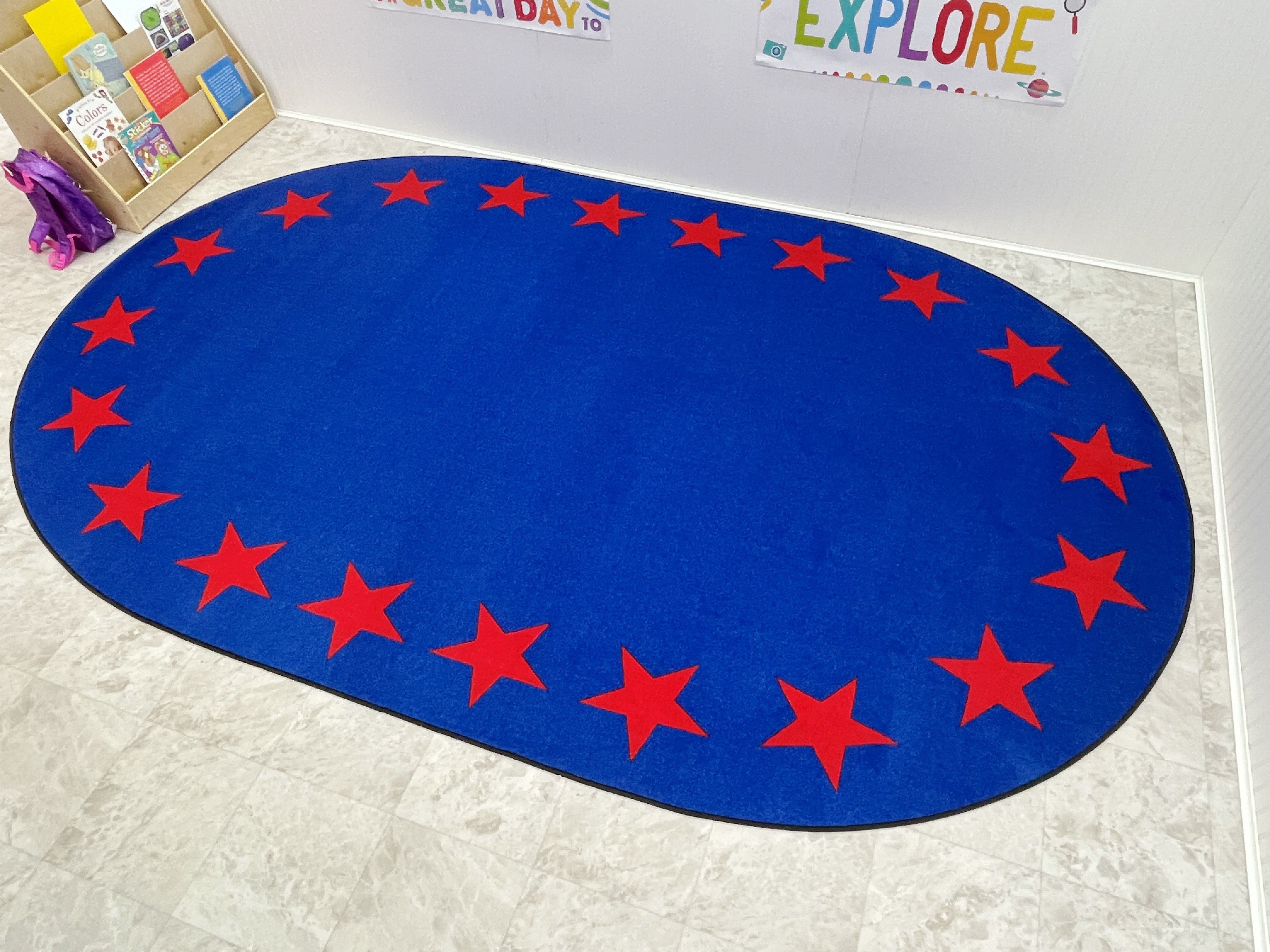 Kid Carpet Star Border Classroom Rug & Reviews | Wayfair