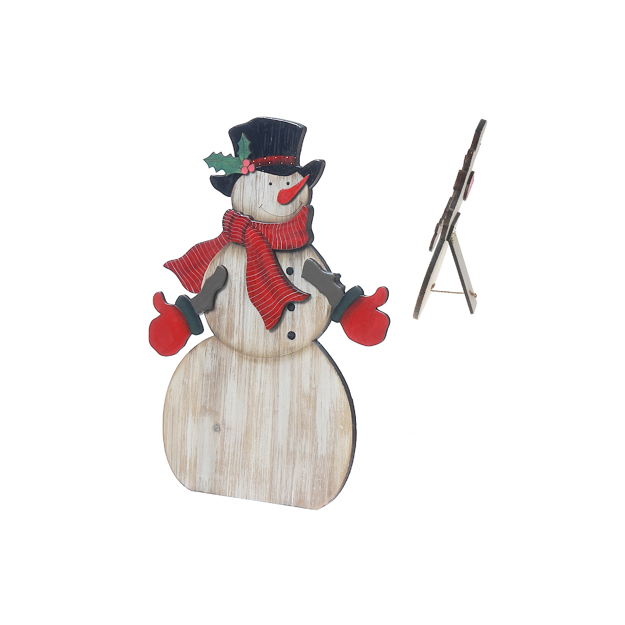 iH casadécor Wooden Snowman Stand Decor | Wayfair