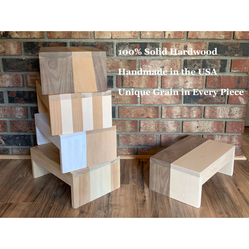 Gracie Oaks Kenzli 1 - Step Wood Step Stool & Reviews | Wayfair