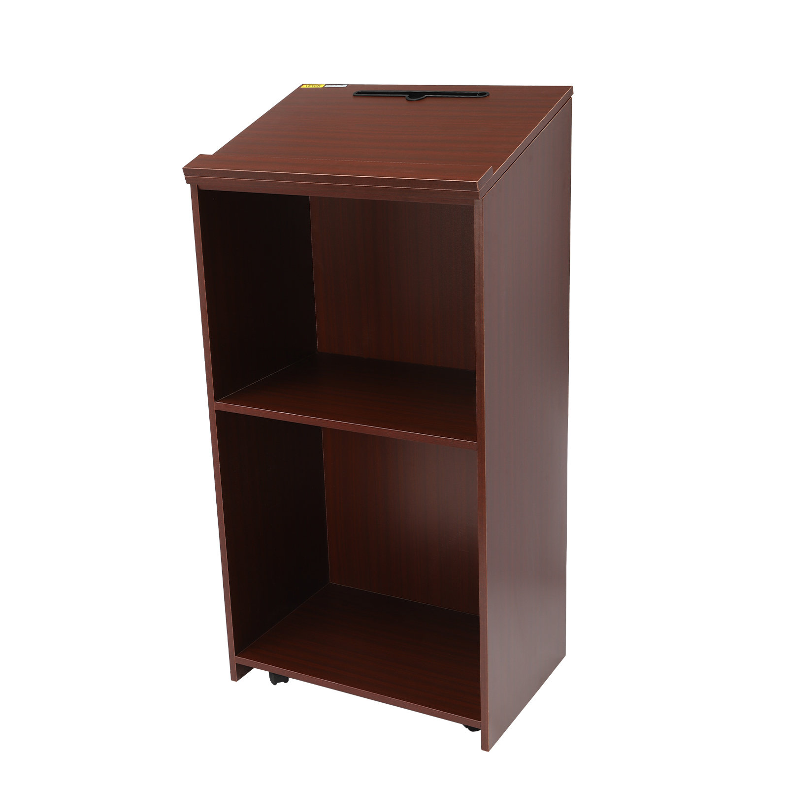 YaoTown 40.9" Wooden Portable Sloping Podium Stand with Wheels ...