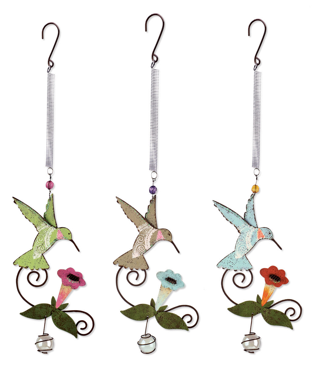 The Holiday Aisle® Twedt Hummingbird Bouncy Figurine | Wayfair