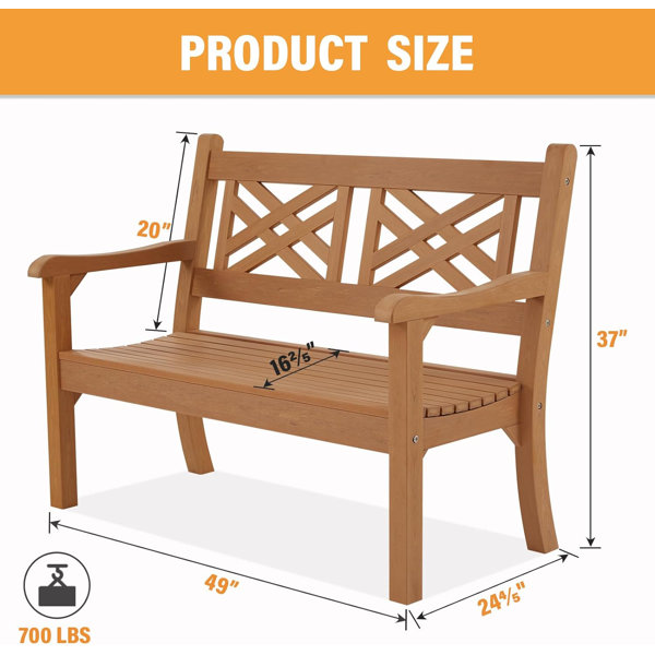 Red Barrel Studio® Knepp Outdoor bench "& Reviews" | Wayfair