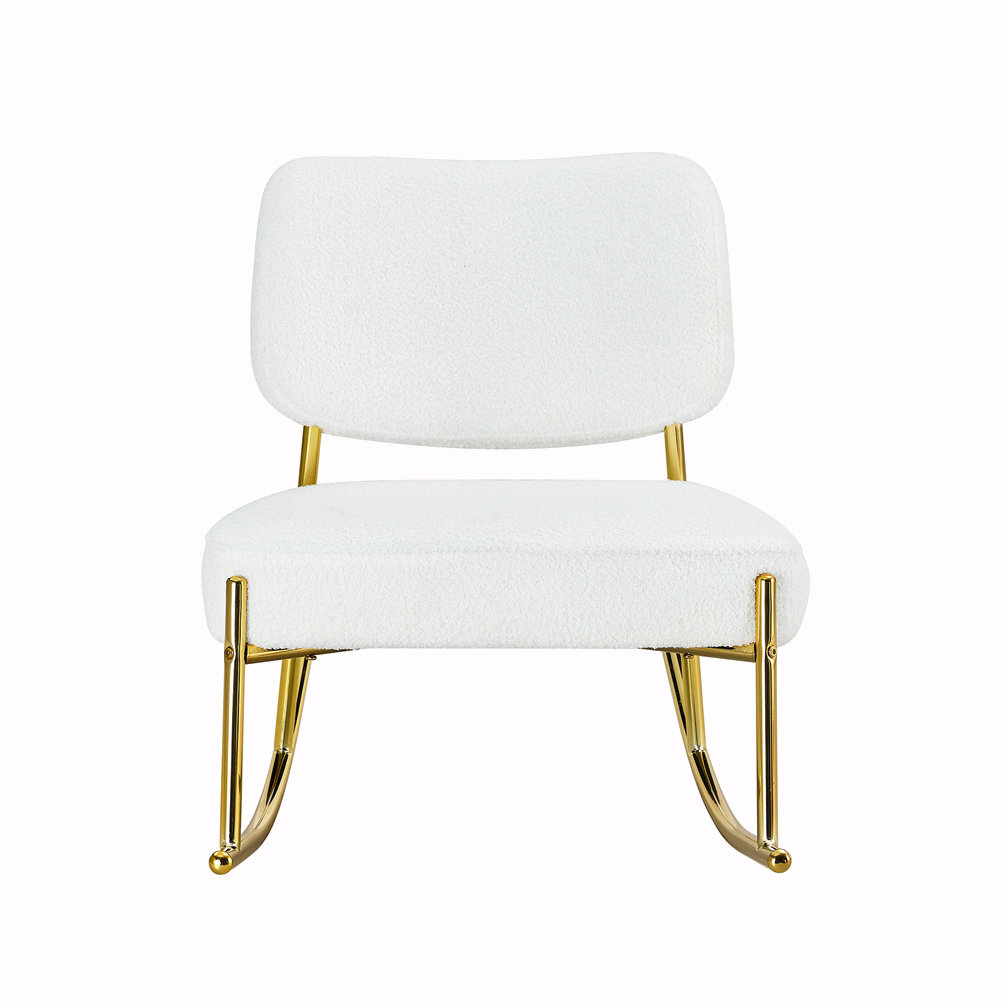 Ebern Designs Rairick 25'' Wide Armless Rocking Chair with Backrest and ...