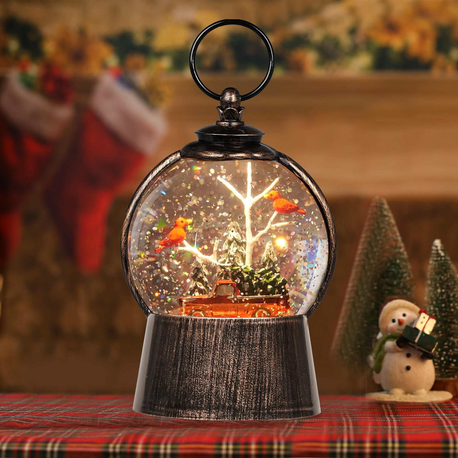 The Holiday Aisle® Cardinals Christmas Tree Truck Lighted Music Snow ...