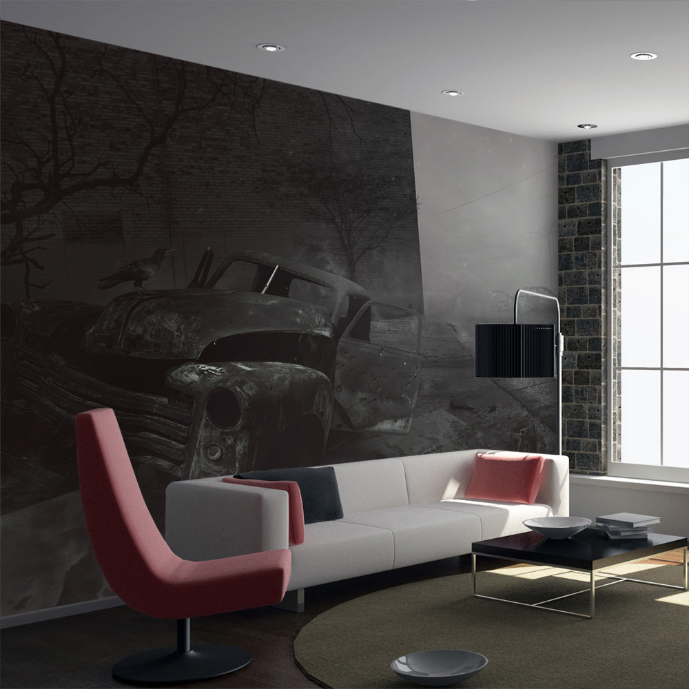 East Urban Home Screaming City 7' L x 61" W Wall Mural | Wayfair