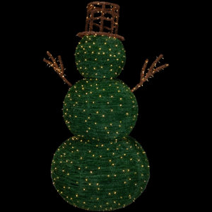 Northlight Seasonal Topiary Snowman Lighted Display | Wayfair