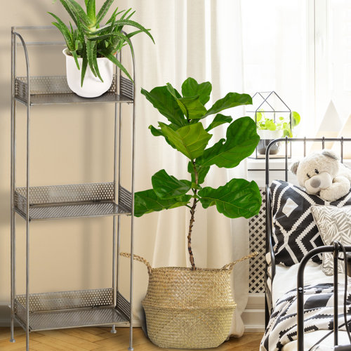 Silver Plant Stands & Tables You'll Love | Wayfair