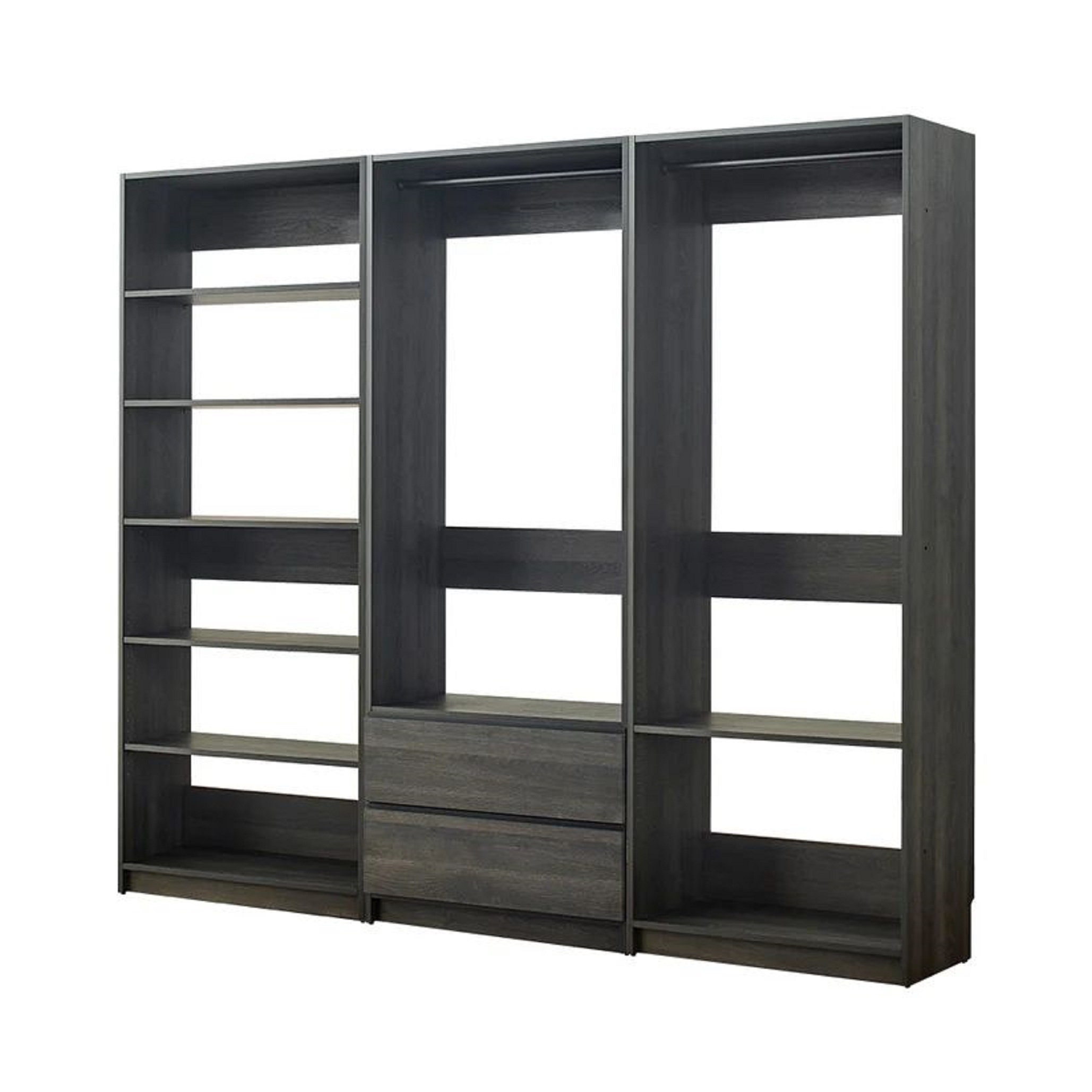 Benjara Dee Walk In Closet Modular Freestanding Storage 9 Shelf 2 ...