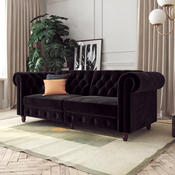 Rosdorf Park Dallas 3 Seater Chesterfield Sofa Bed & Reviews | Wayfair.ie