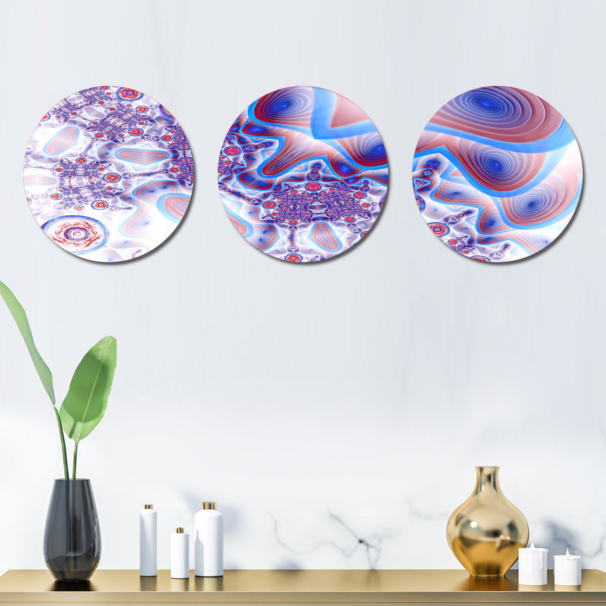 East Urban Home Beautiful Extraterrestrial Life Cells - Floral Metal ...