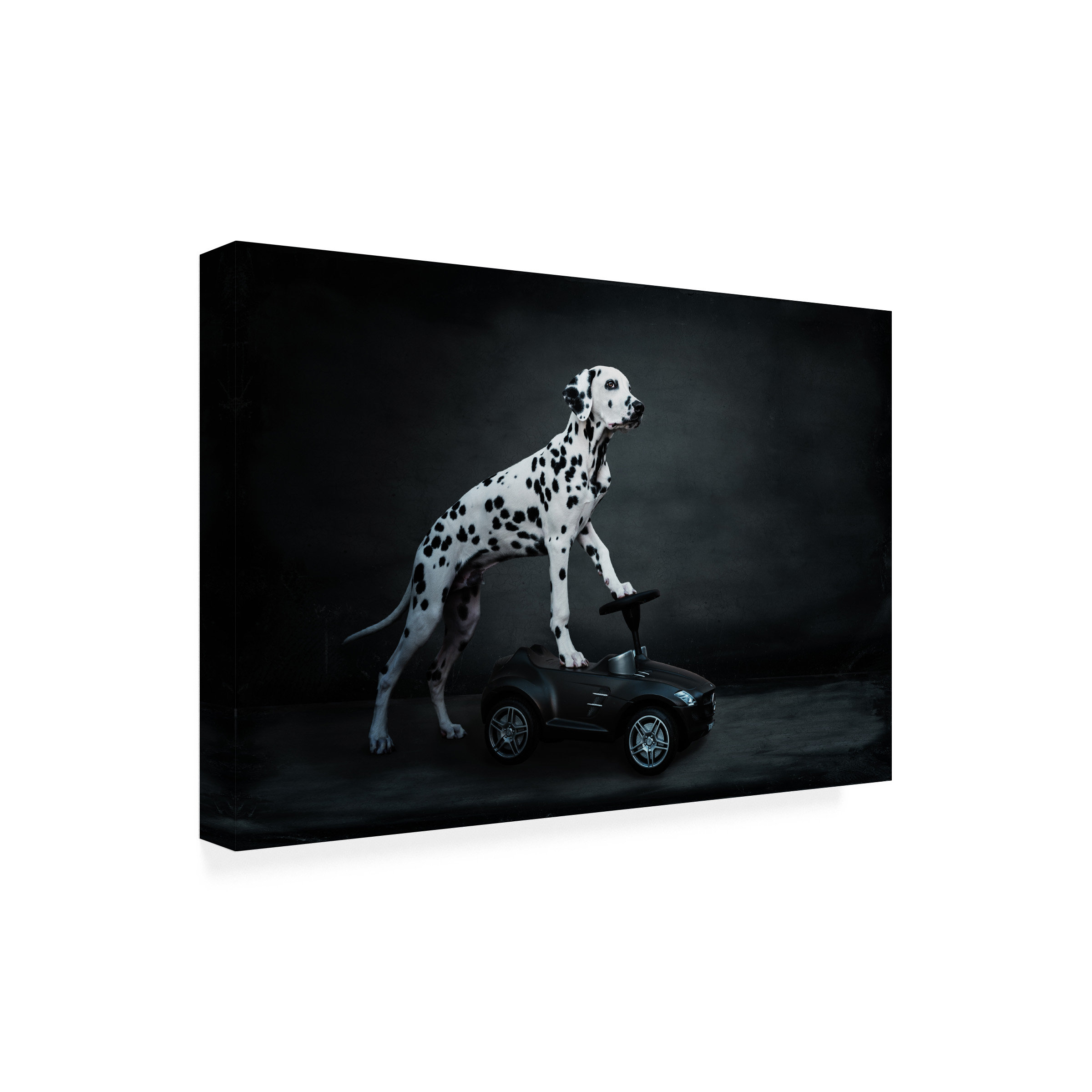 Ebern Designs Bolog Ute Scherhag His Bobby Car Canvas Art | Wayfair