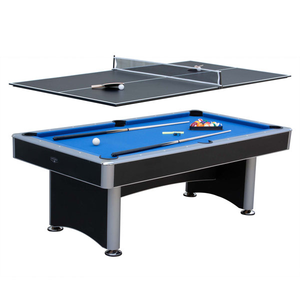 Hathaway Games Hathaway Maverick Deluxe 7 Ft Pool Table, with Ping Pong ...