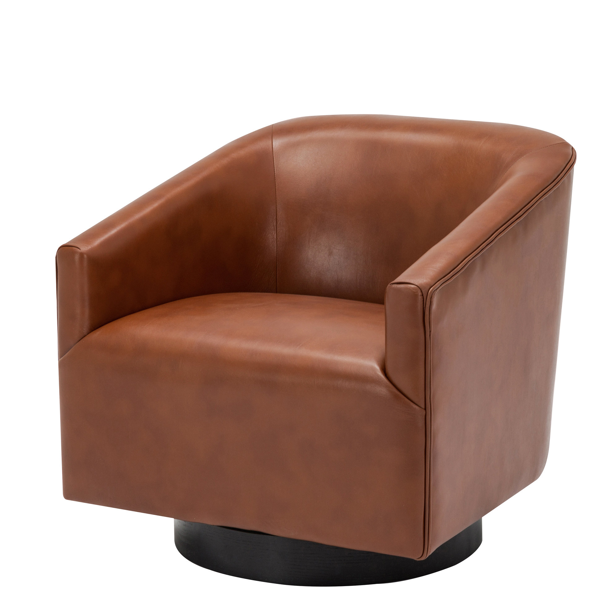 Ebern Designs Faux Leather Swivel Seat Chair - 30.31"w Product Width ...