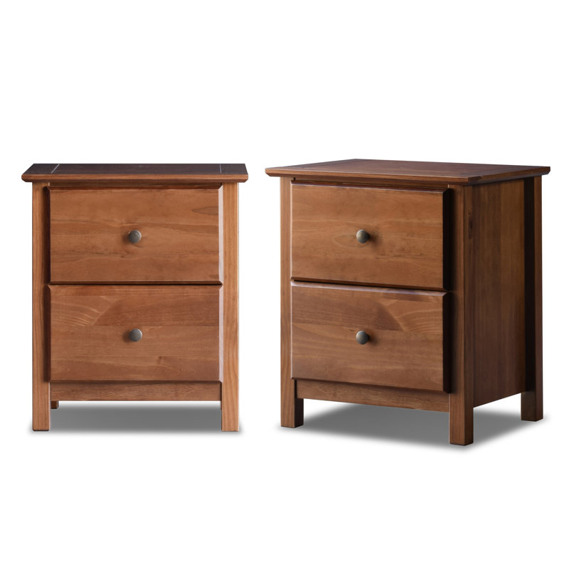 Grain Wood Furniture Shaker 2-Drawer Nightstand Set (2-Piece) & Reviews ...