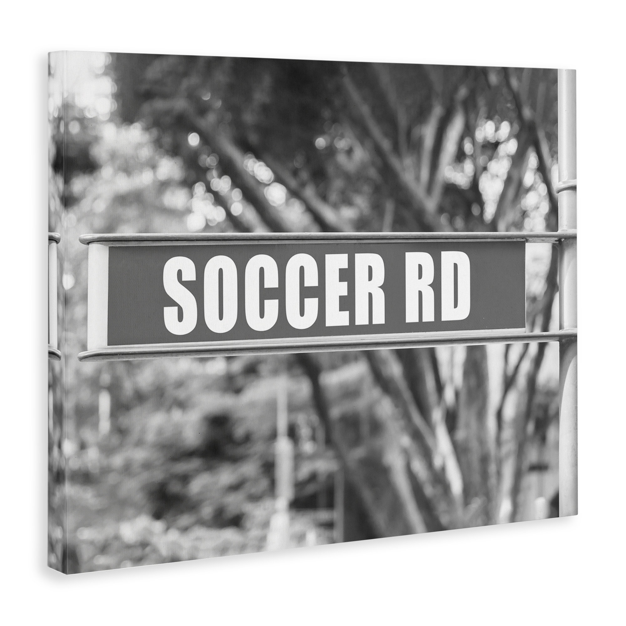 George Oliver Soccer Road Sign Canvas Wall Art by Daphne Polselli ...