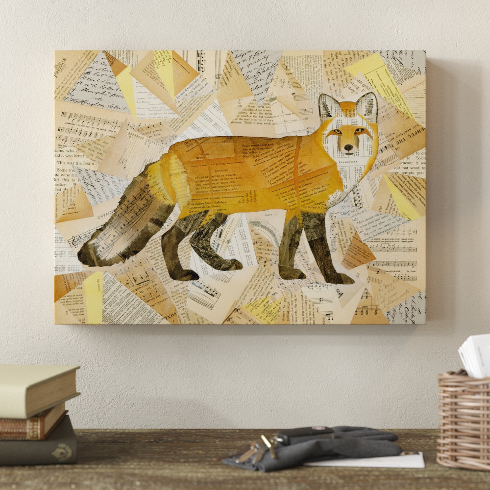 Union Rustic Red Fox Collage I by Nikkie Galapon - Graphic Art Print on ...