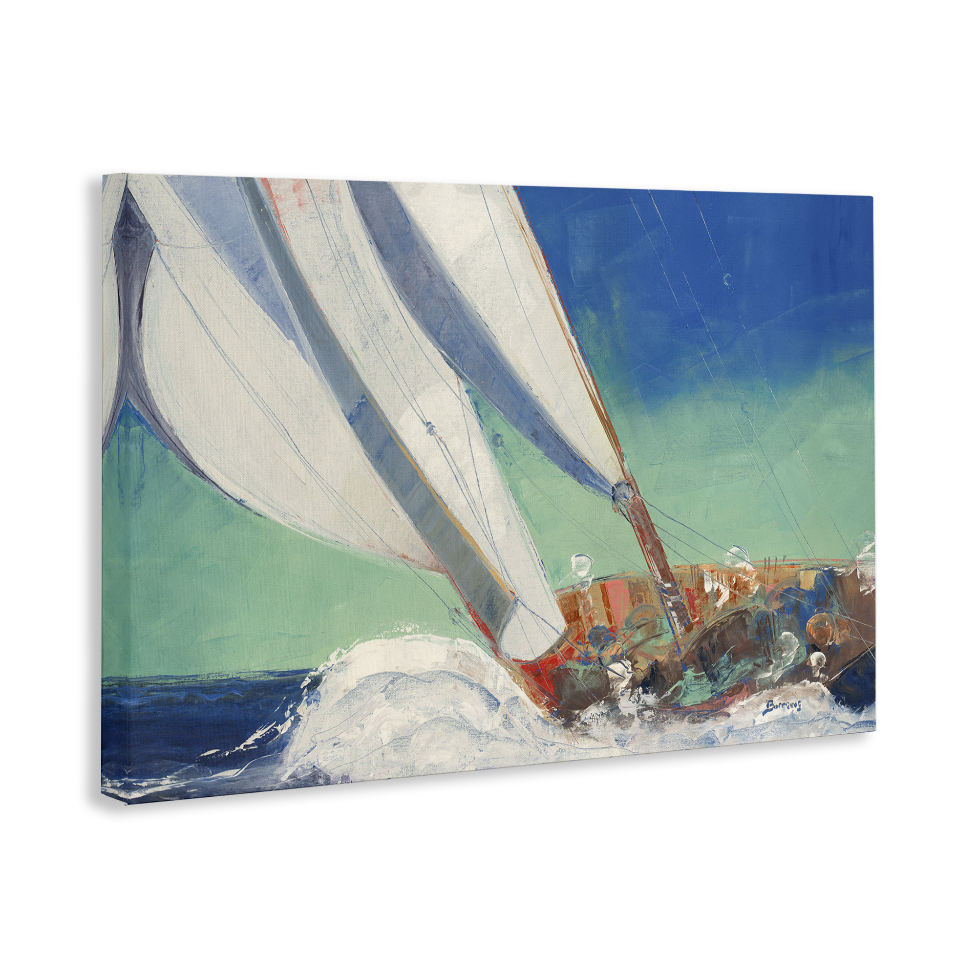 Ebern Designs Maritime Boat Hull Canvas Wall Art by John Burrows | Wayfair