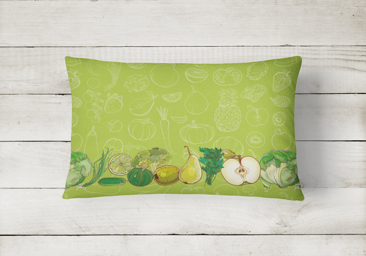 Caroline's Treasures Fruits and Vegetables Lumbar Pillow | Wayfair