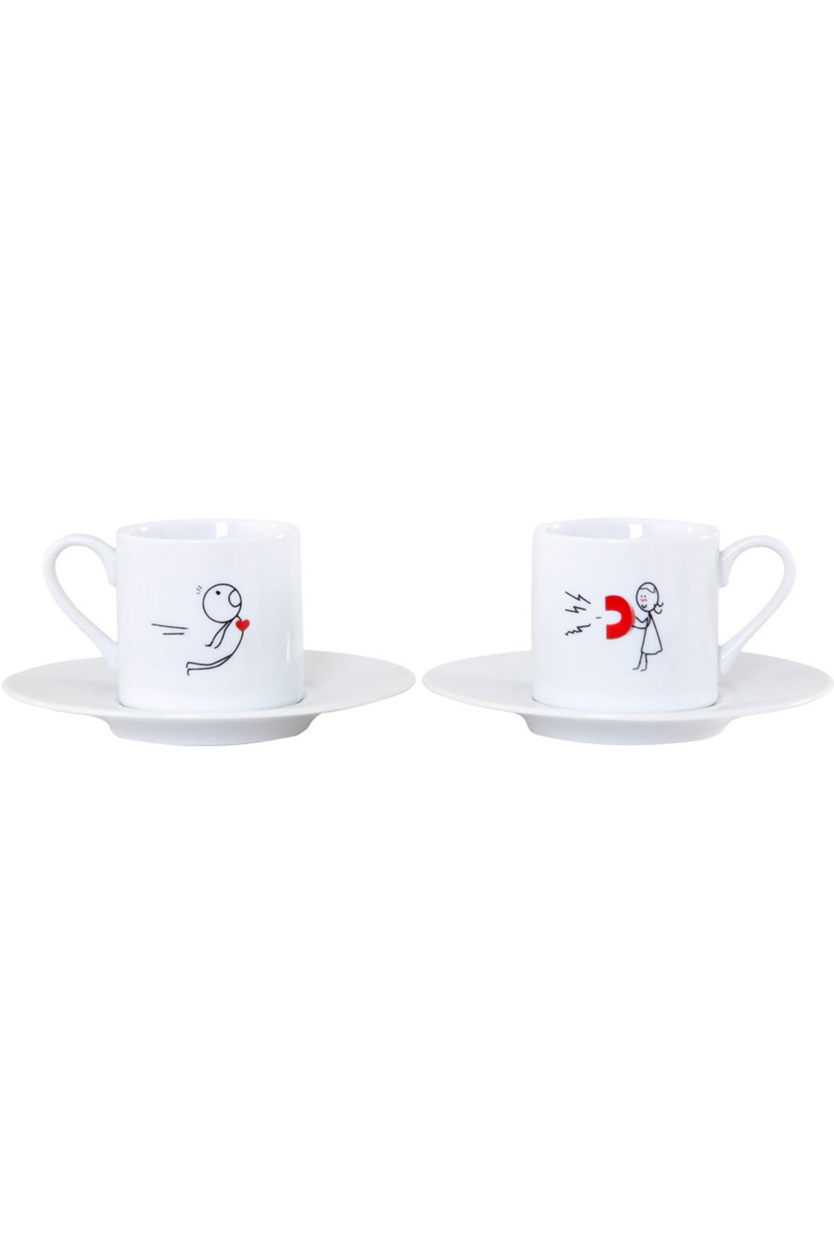 East Urban Home Caiden-Lee 2 Piece Espresso Cup Set | Wayfair
