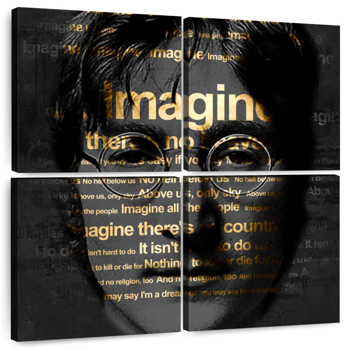 Elephant Stock John Lennon Imagine Lyric Portrait - Wayfair Canada