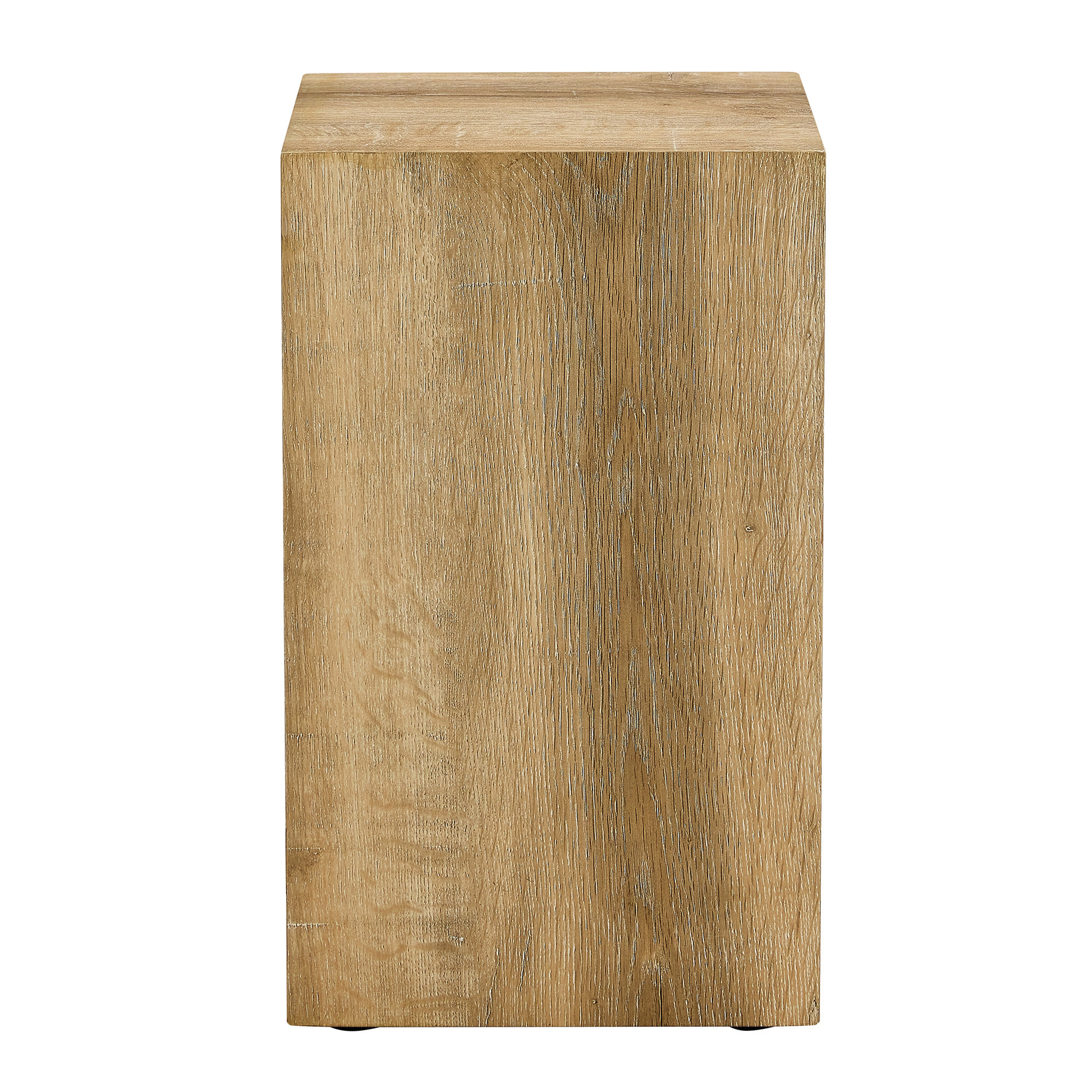 Ebern Designs Modern Display Table, 12*12*19.6, Natural Wood Grain Look ...