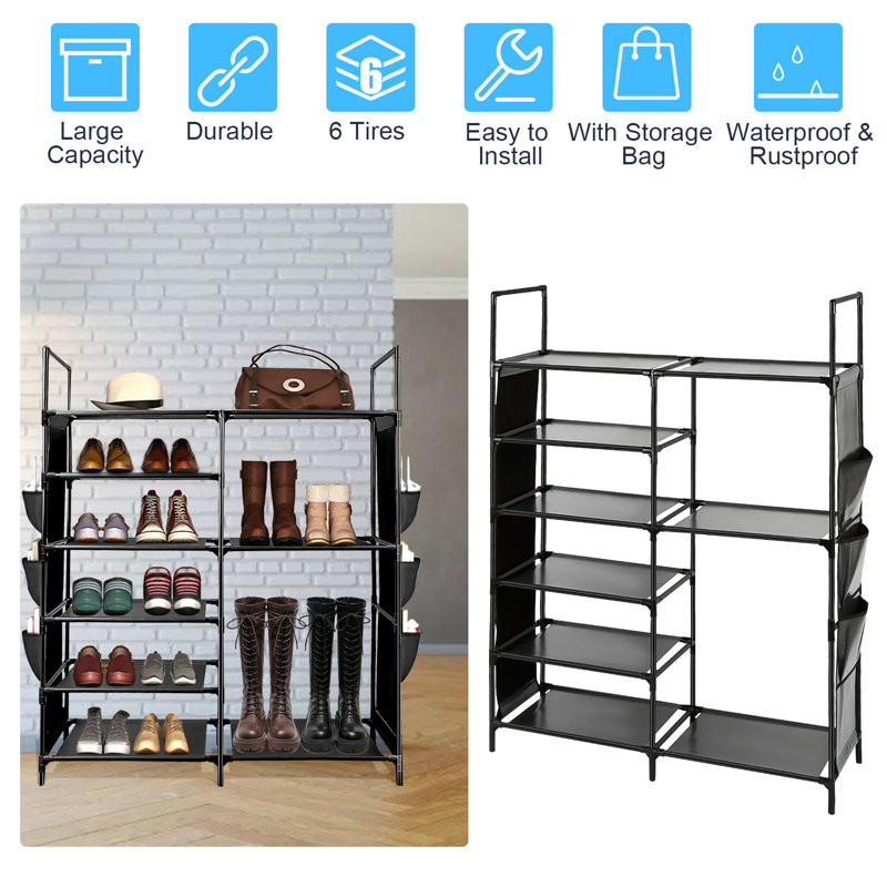 Rebrilliant 36 Pair Shoe Rack | Wayfair