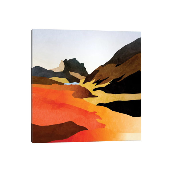 Union Rustic Mountains Landscape Abstract by Ana Rut Bré - Wrapped ...