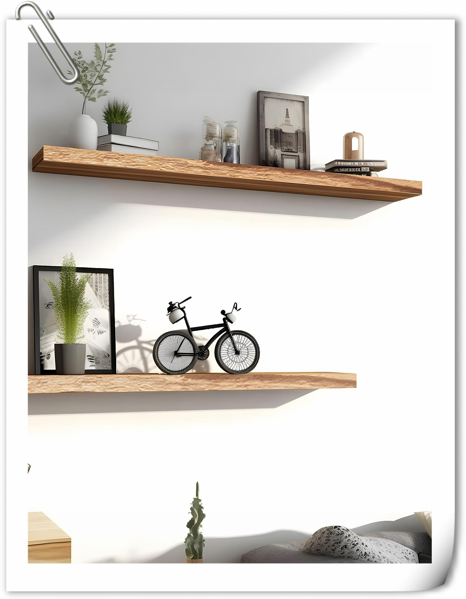Gracie Oaks Wimer 3 Piece Solid Wood Floating Shelf | Wayfair