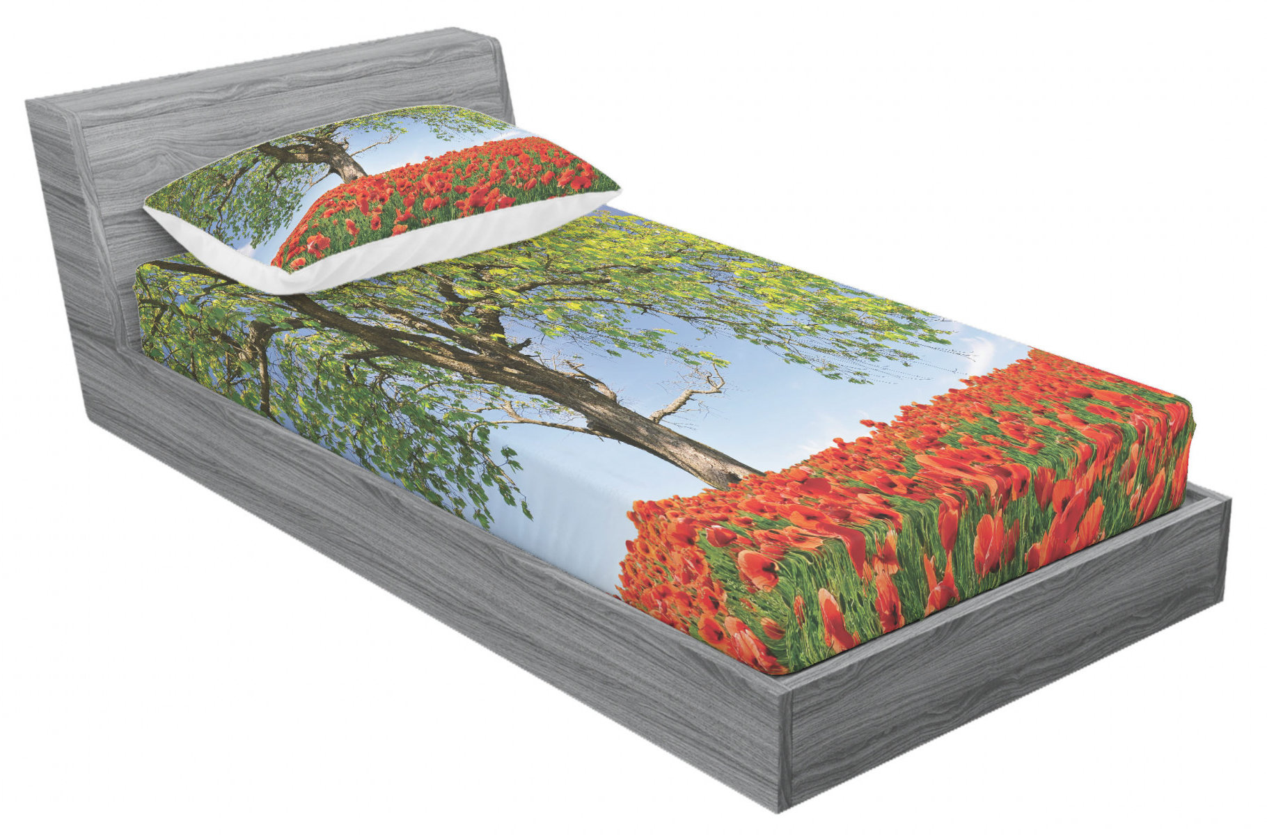 Ambesonne Poppy Sheet Set | Wayfair