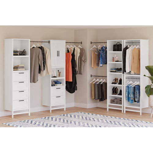 Red Barrel Studio® Illyria Wardrobe Closet Organizer 4-piece Bundle ...