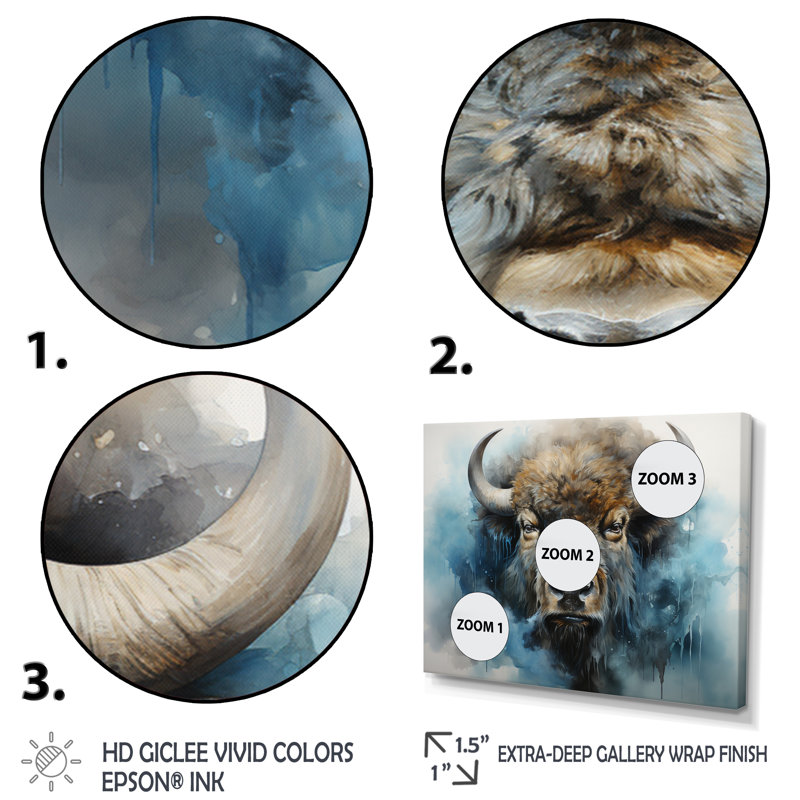 Union Rustic Bison Spirit of the Prairies - Print | Wayfair